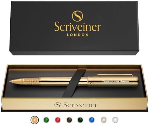 Personalized Gold Rollerball Pen - Stunning Luxury Pen, Real Gold ...