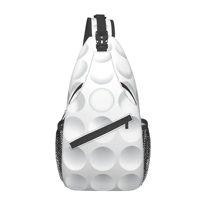 Personalized Golf Ball Pattern Sling Bags Men Cool Shoulder Chest ...