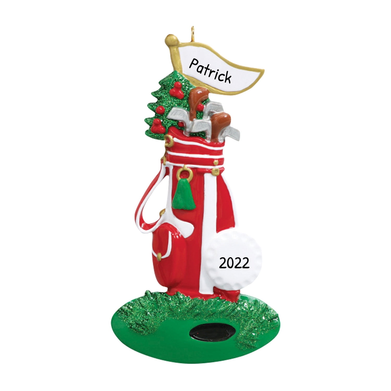 Personalized Golf Christmas Ornaments 2024 - Golf Bag Ornament, Golf ...