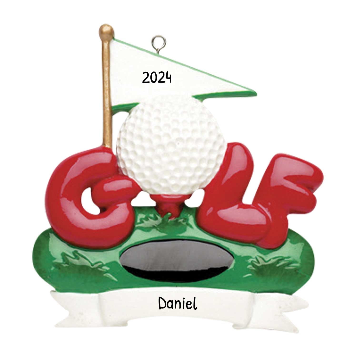 Personalized Golf Christmas Ornaments 2024 - Golfer Ornament, Golf Ball ...