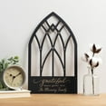 Personalized Gothic Arch Black Wood Plaque - Walmart.com