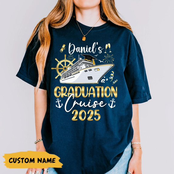 Personalized Graduation 2025 Shirt, Graduation Cruise 2025, Graduate ...
