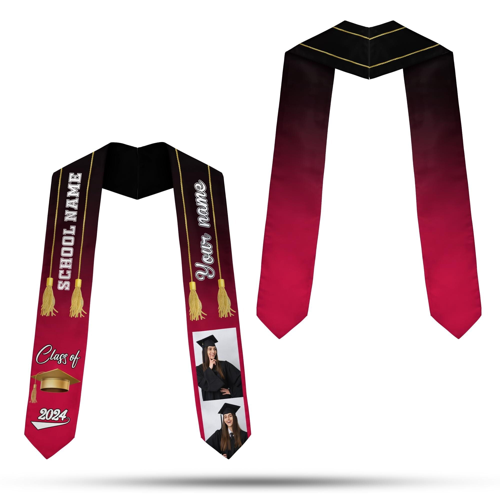 Personalized Graduation 2025 Stoles, Custom Class Of 2025 Stoles, Your High School Grad Sash ...
