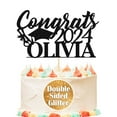 Personalized Graduation Cake Topper, Custom Congrats Graduation Hat ...