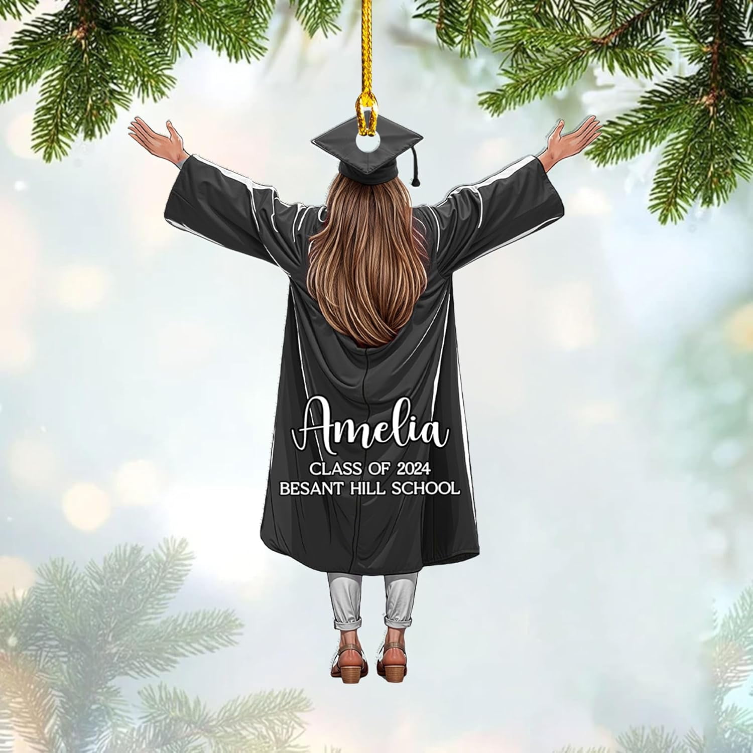 Personalized Graduation Christmas Ornament, Graduation Ornament, Custom ...