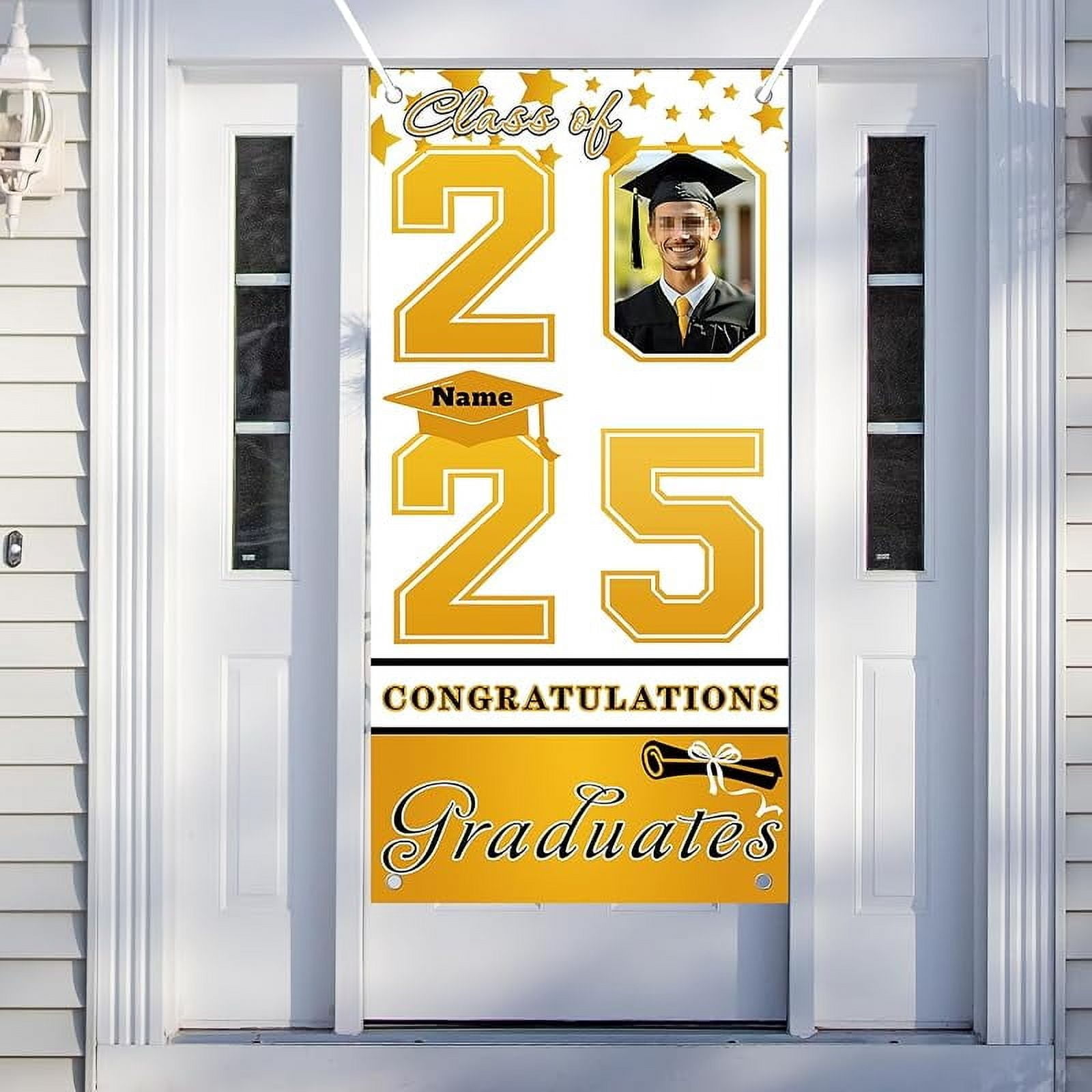 Personalized Graduation Door Banner Class of 2025 Congrats Grad Porch ...