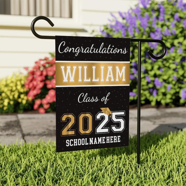 Personalized Graduation Flag 2025, Graduation Flag, Outdoor Graduation ...