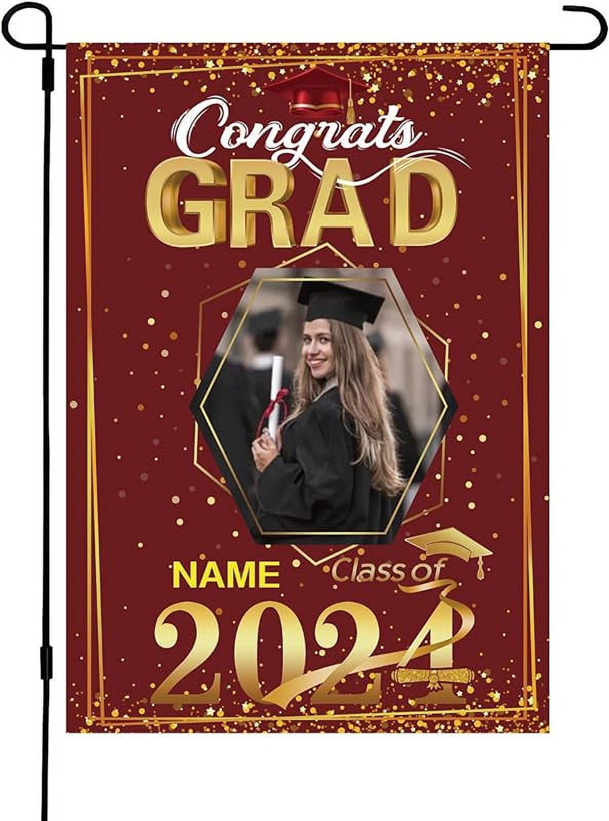 Personalized Graduation Garden Banner 2024 Congratulations Graduation ...
