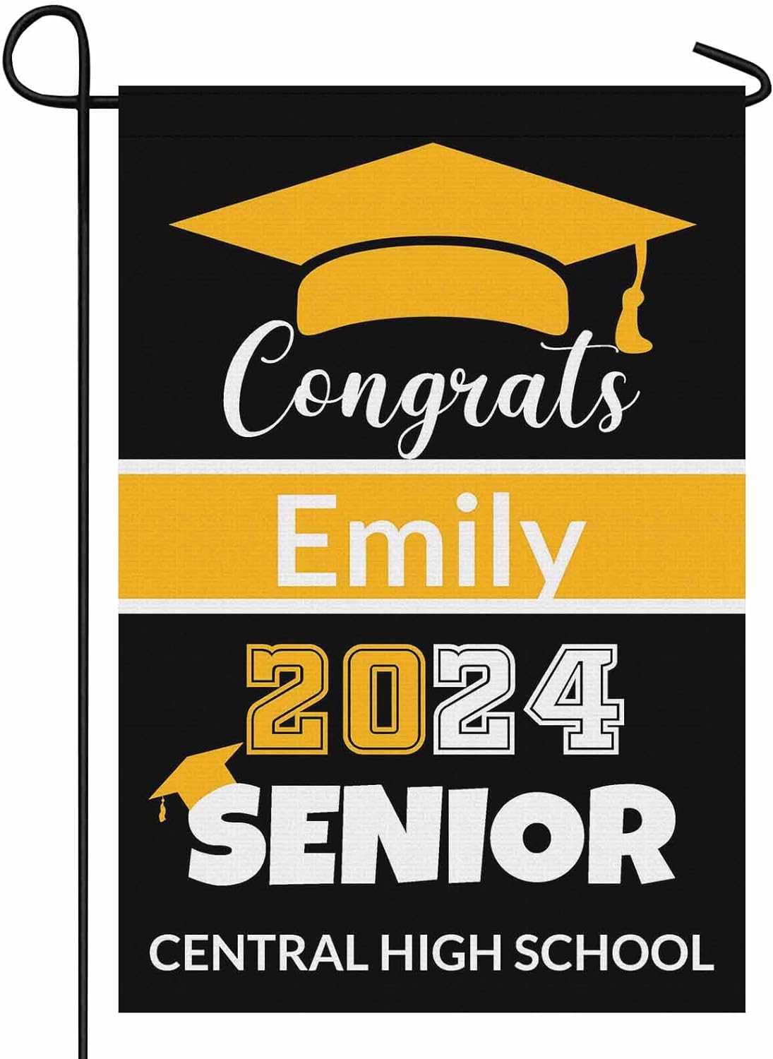 Personalized Graduation Garden Flag Class of 2024 Senior Graduate Flag ...