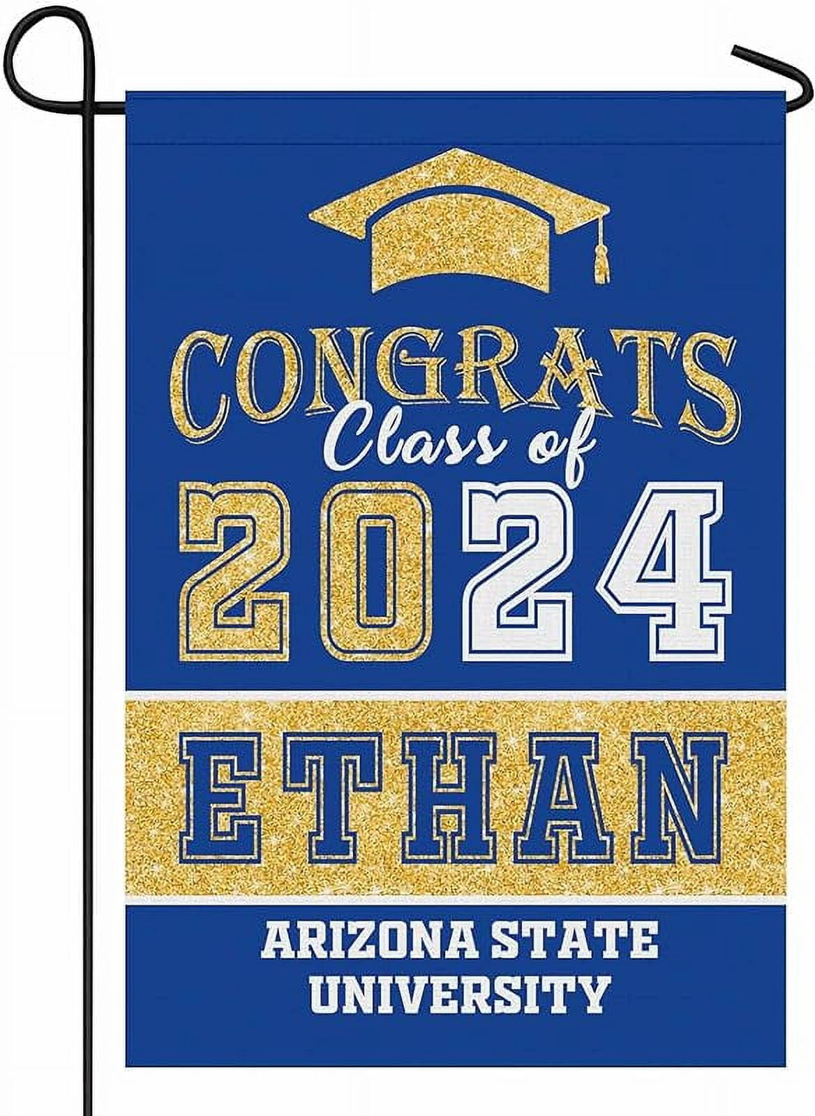 Personalized Graduation Garden Flag Custom Congrats Class of 2024 ...