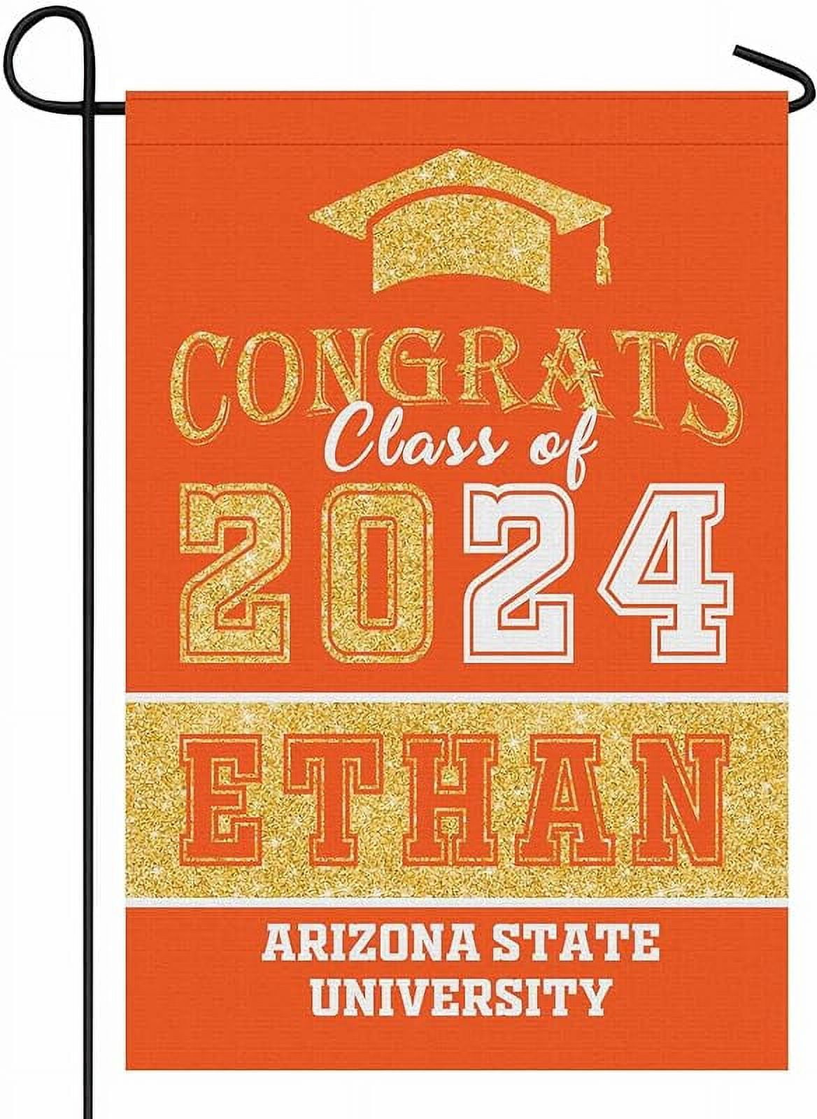Personalized Graduation Garden Flag Custom Congrats Class of 2024 ...