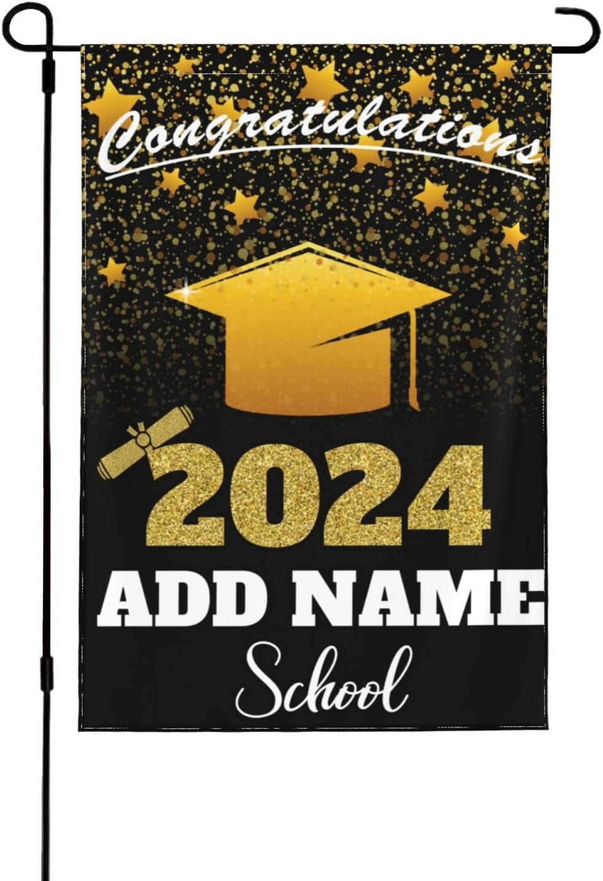 Personalized Graduation Garden Flag,Graduation Decorations Class Of ...