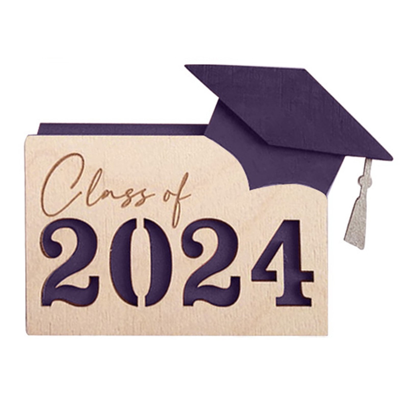 Personalized Graduation Gift Card Holder 12 Slots Wooden Card Box ...