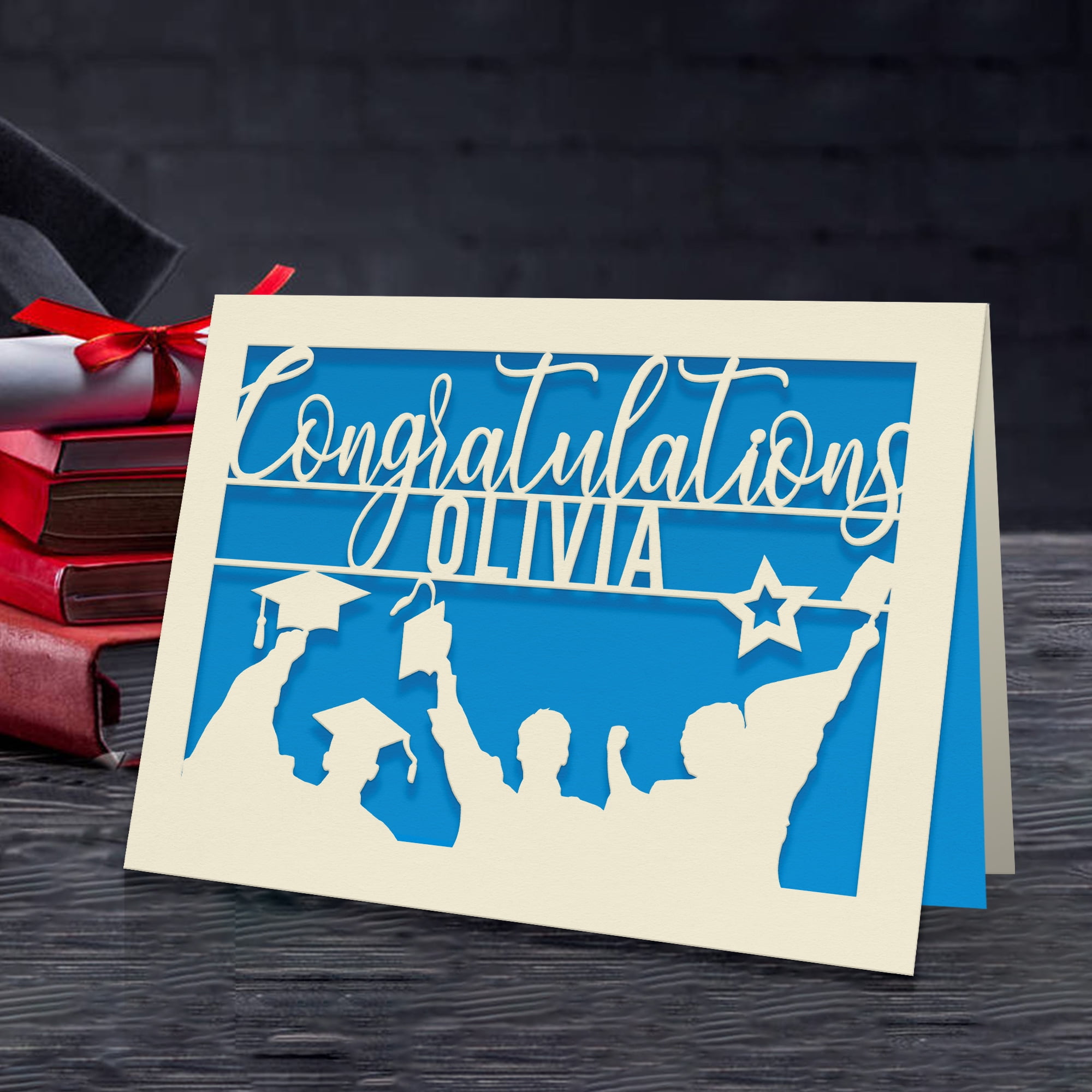 Personalized Graduation Greeting Cards Congratulations Graduation Gifts ...