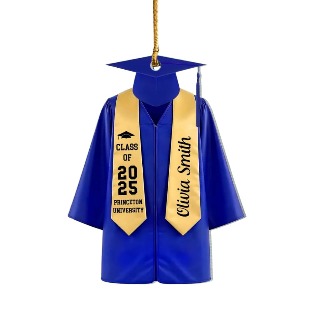 Personalized Graduation Ornament 2025 – Custom Name Acrylic Graduation ...