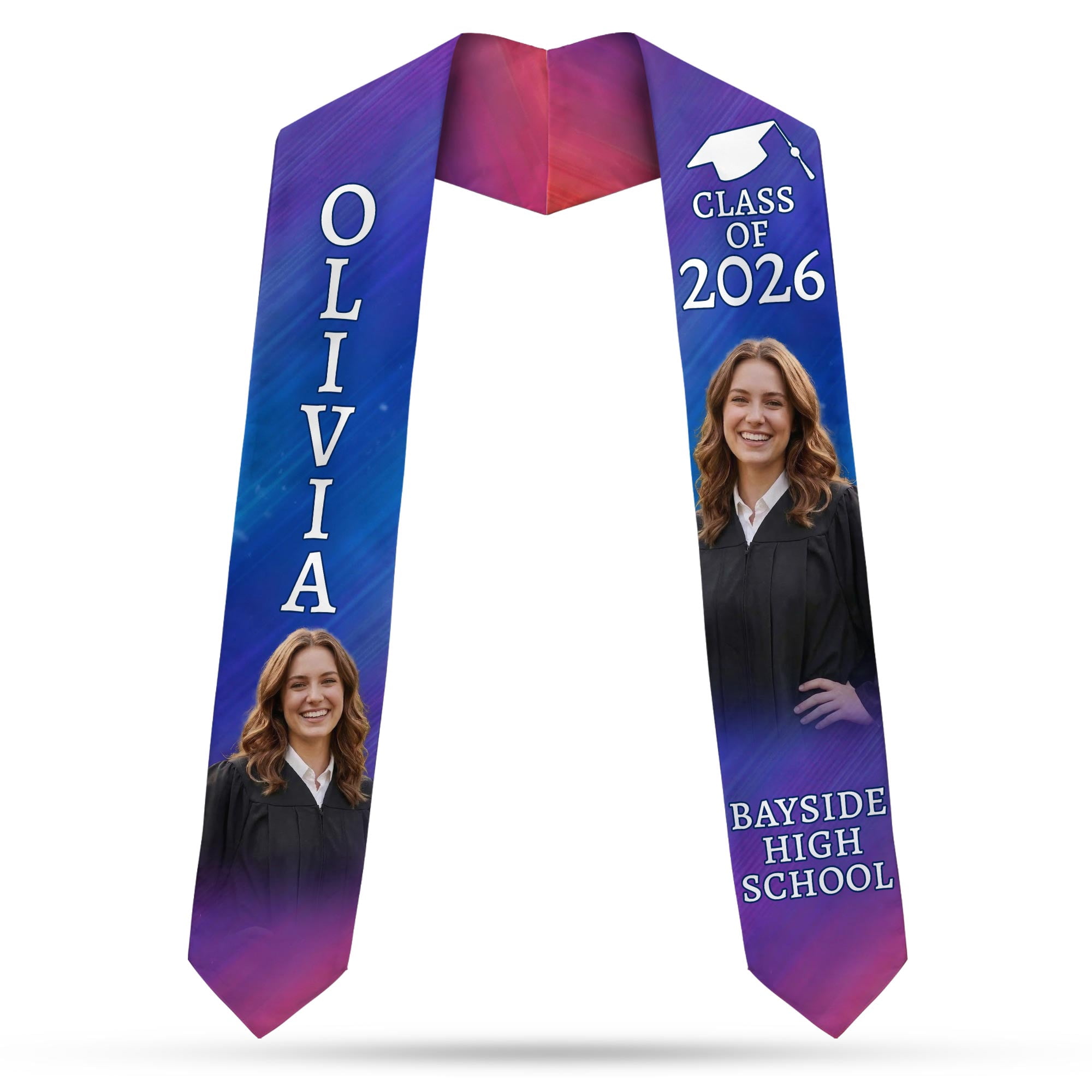 Personalized Graduation Sash for Class of 2026 Custom Name & School ...