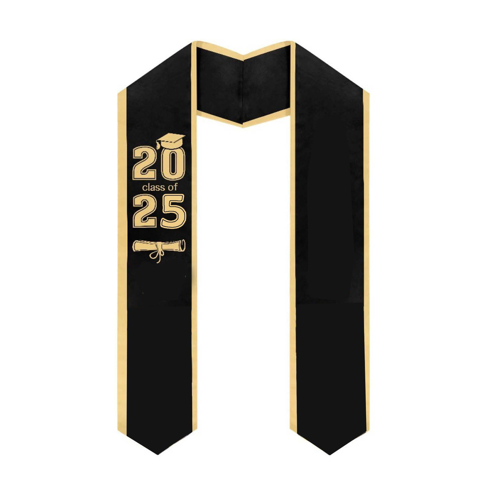 Personalized Graduation Stole 2025 - Custom Satin Honor Sash with Text ...