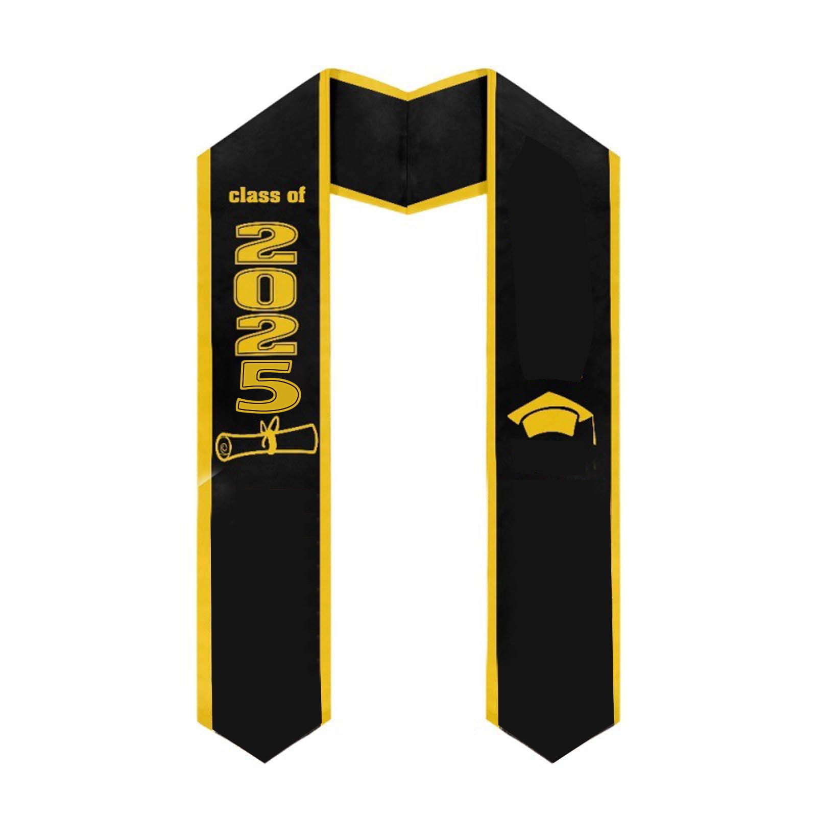 Personalized Graduation Stole 2025 - Custom Satin Honor Sash with Text ...