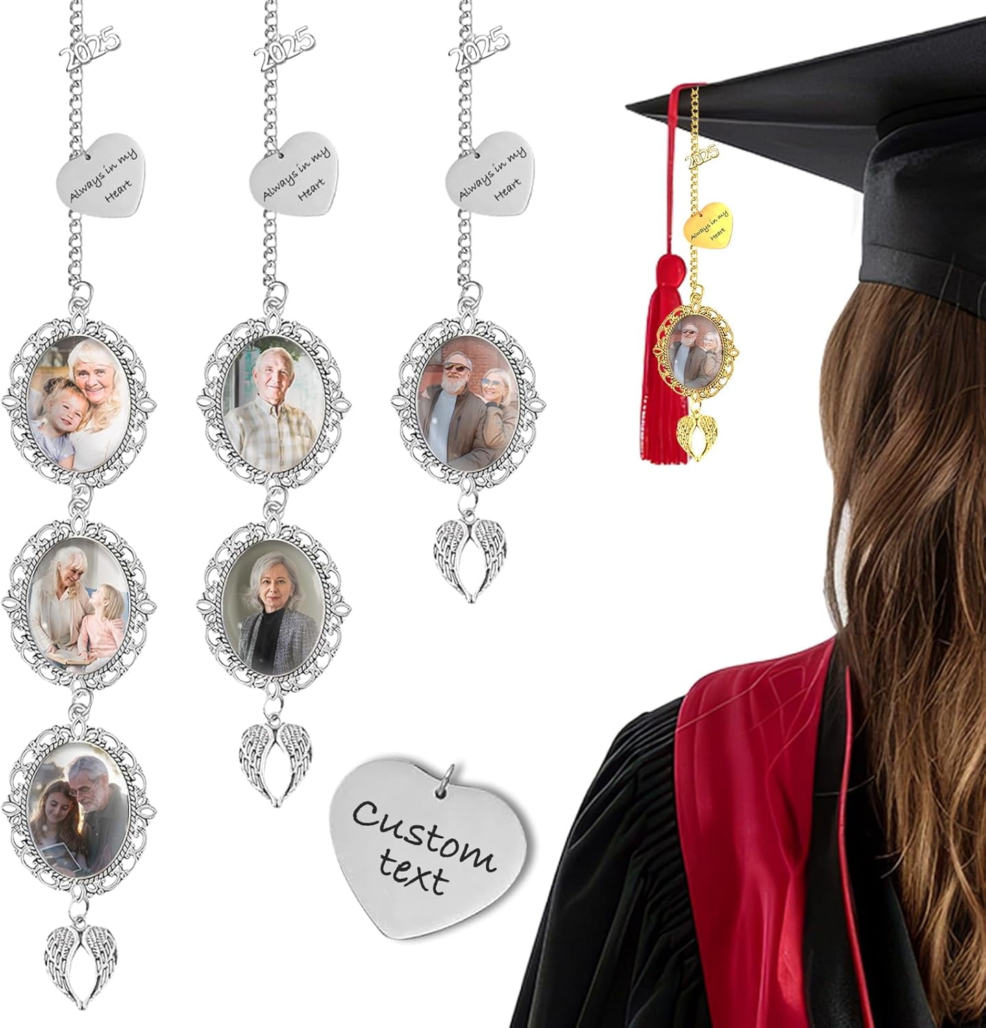 Personalized Graduation Tassel Photo Charm Custom 2025 Graduation ...
