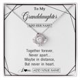 Personalized To My Granddaughter Gifts From Grandma Necklace Together ...