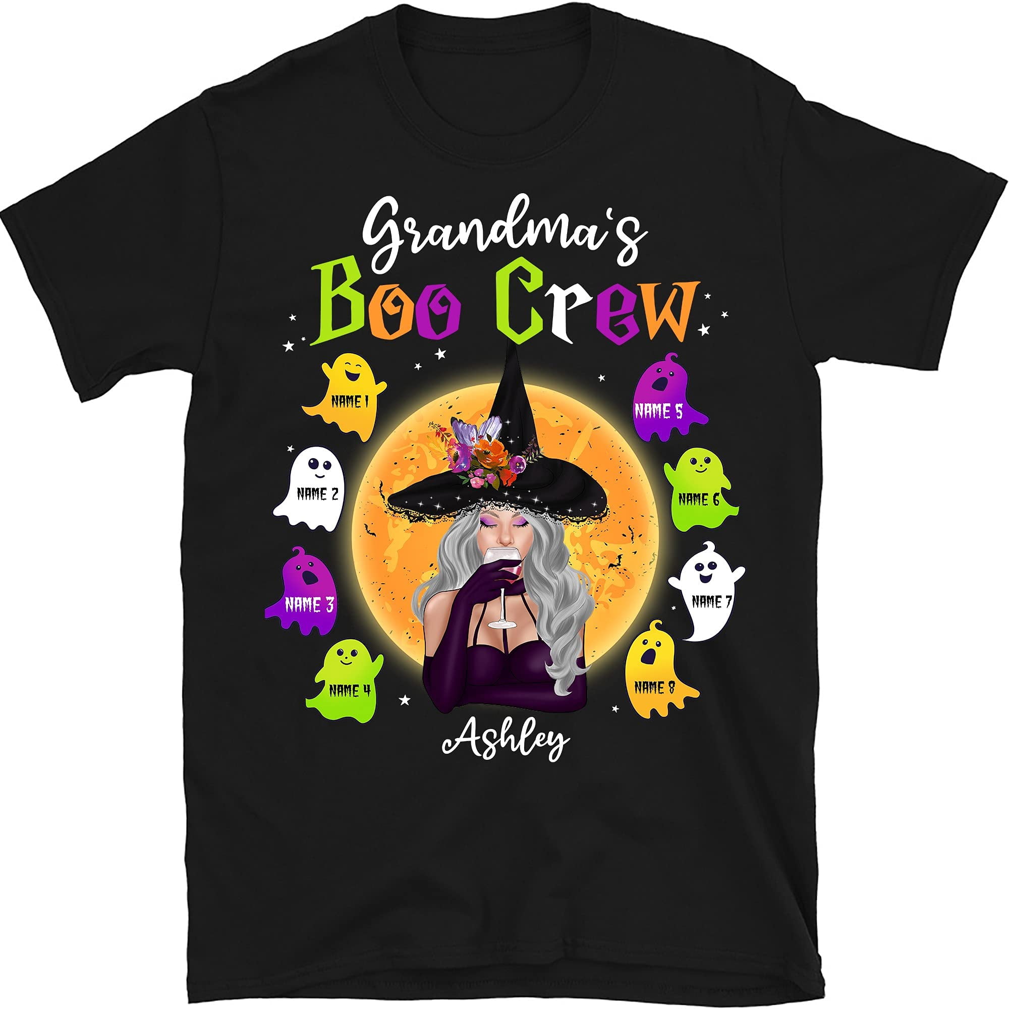 Personalized Grandma's Boo Crew Shirt, Gigi Nana Mom Halloween Costume ...