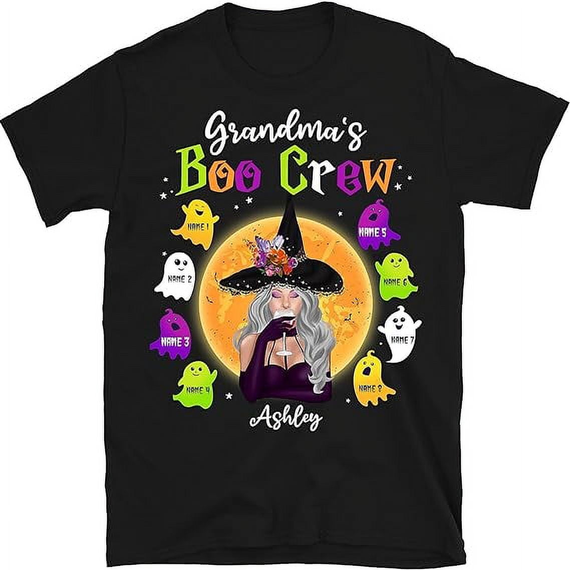 Personalized Grandma's Boo Crew Shirt, Gigi Nana Mom Halloween Costume ...