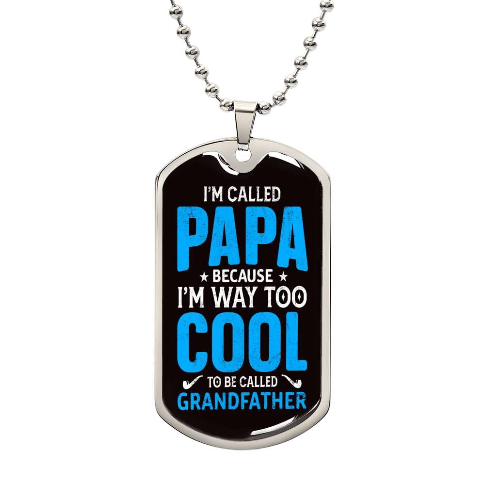 Personalized Your Grandson Custom Name Dog Tag Necklace Love Grandma ...