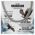 Personalized To My Grandson Gifts Necklace From Grandma Papa Whenever ...