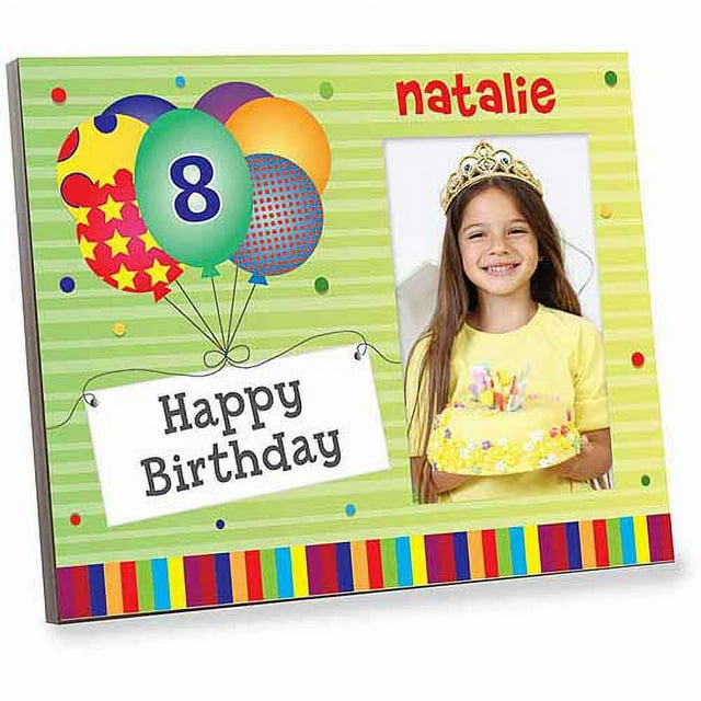 Personalized Green Happy Birthday Off Set Frame - Walmart.com
