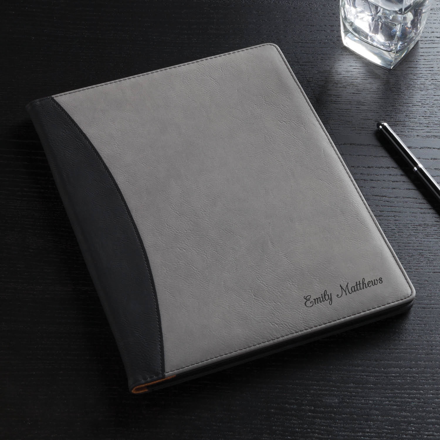 Personalized Grey Padfolio - Walmart.com