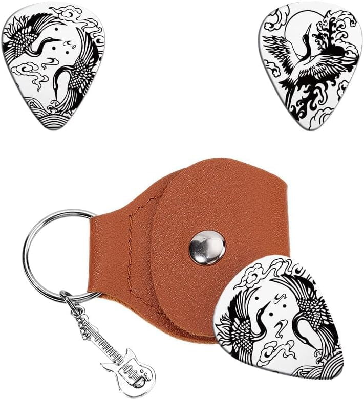 Personalized Guitar Picks Gifts Guitars Pick Keychain Double-side ...