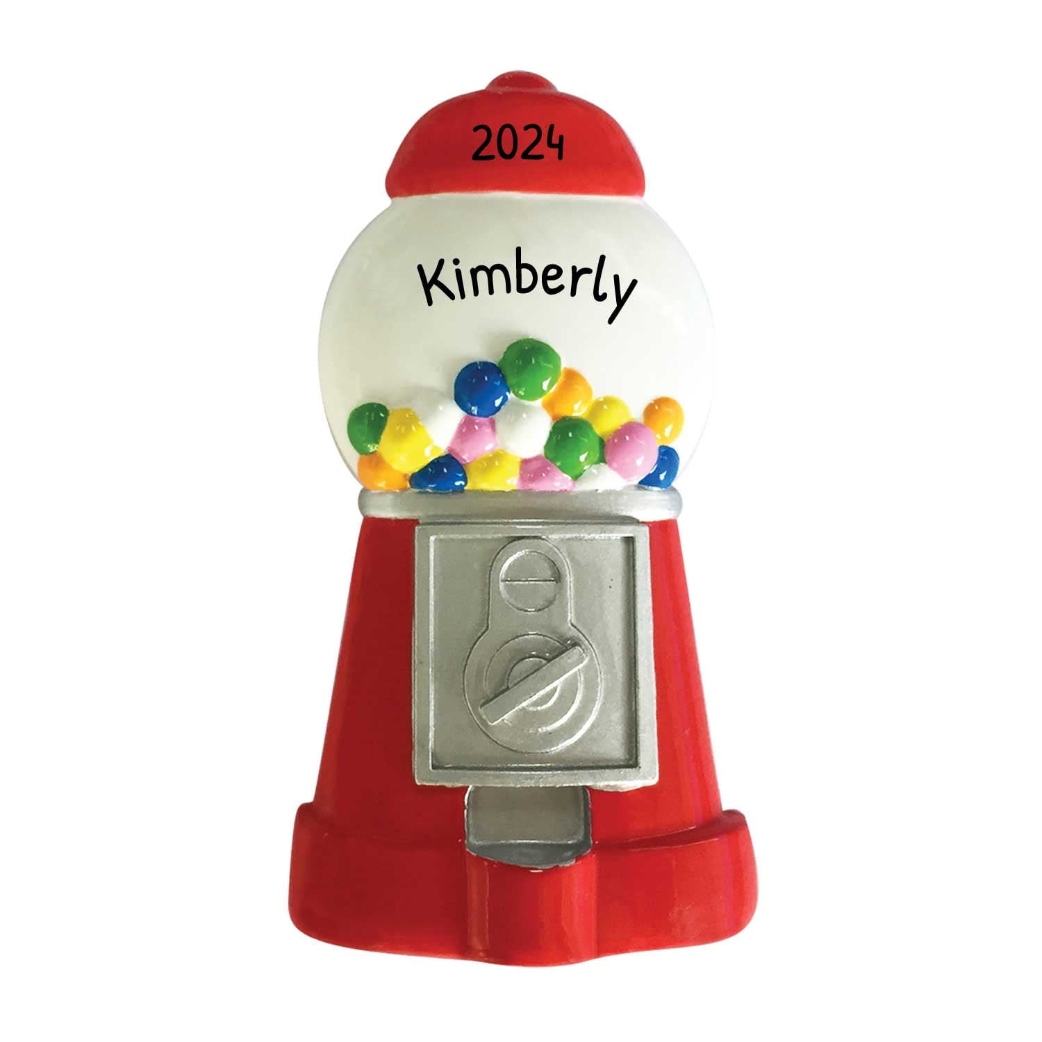 Personalized Gumball Machine Ornament - Bubblegum Machine Ornament ...