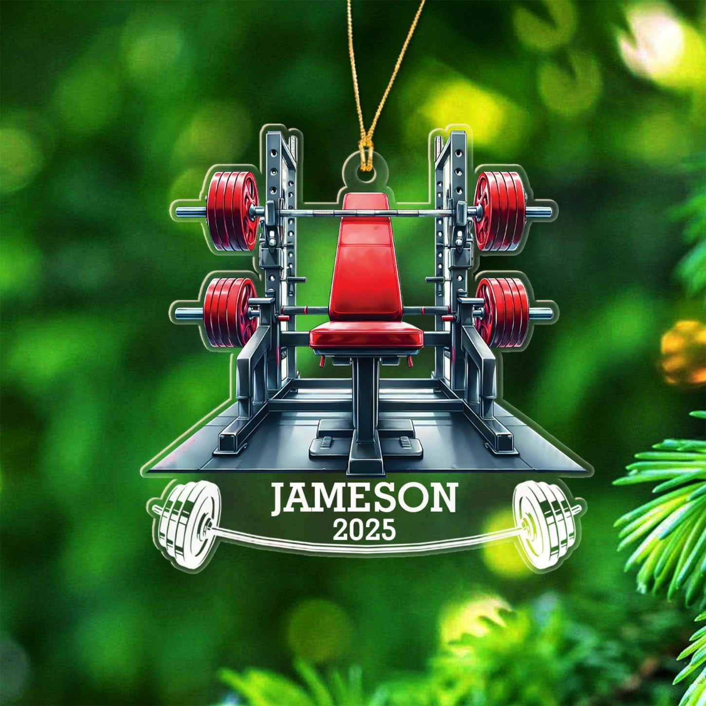 Personalized Gym Christmas Ornament 2025, Gym Personal Trainer Xmas ...