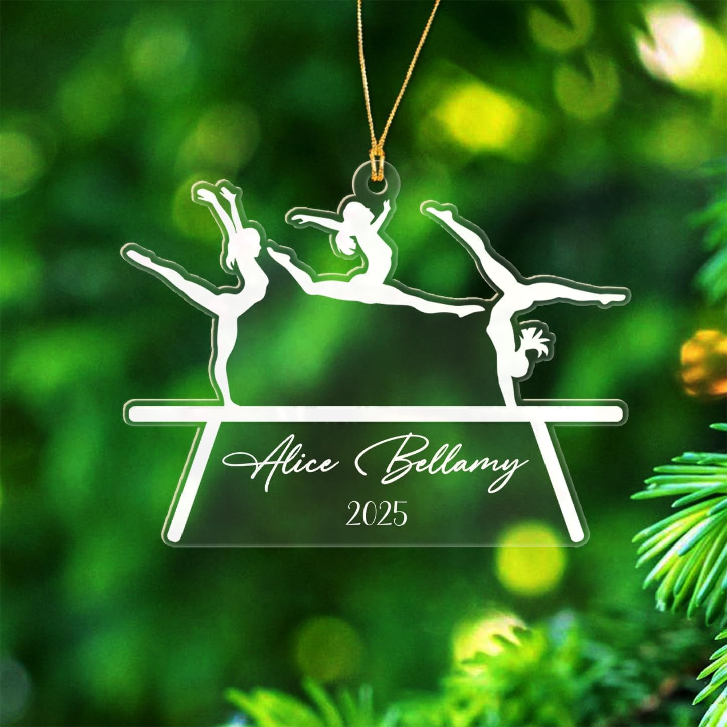 Personalized Gymnastics Ornament Gift for Women, Girls, Moms & Coaches ...