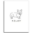 Personalized Hand-Crafted Corgi Line Drawn Style Block Mount - Walmart.com
