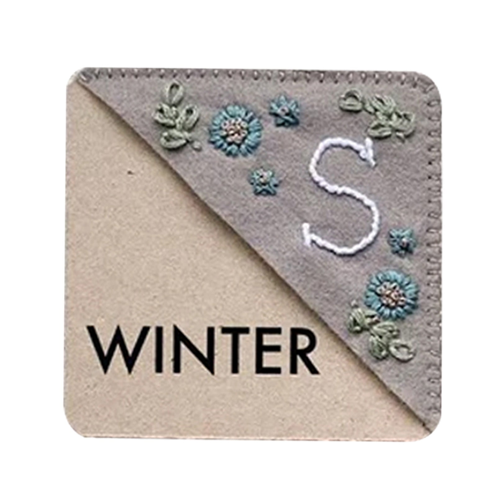 🔖Personalized Hand Embroidered Corner Bookmarks Four Seasons Fun ...