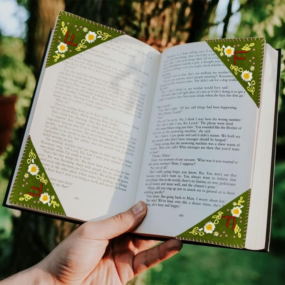 Personalized Hand Embroidered Felt Triangle Bookmark - Walmart.com