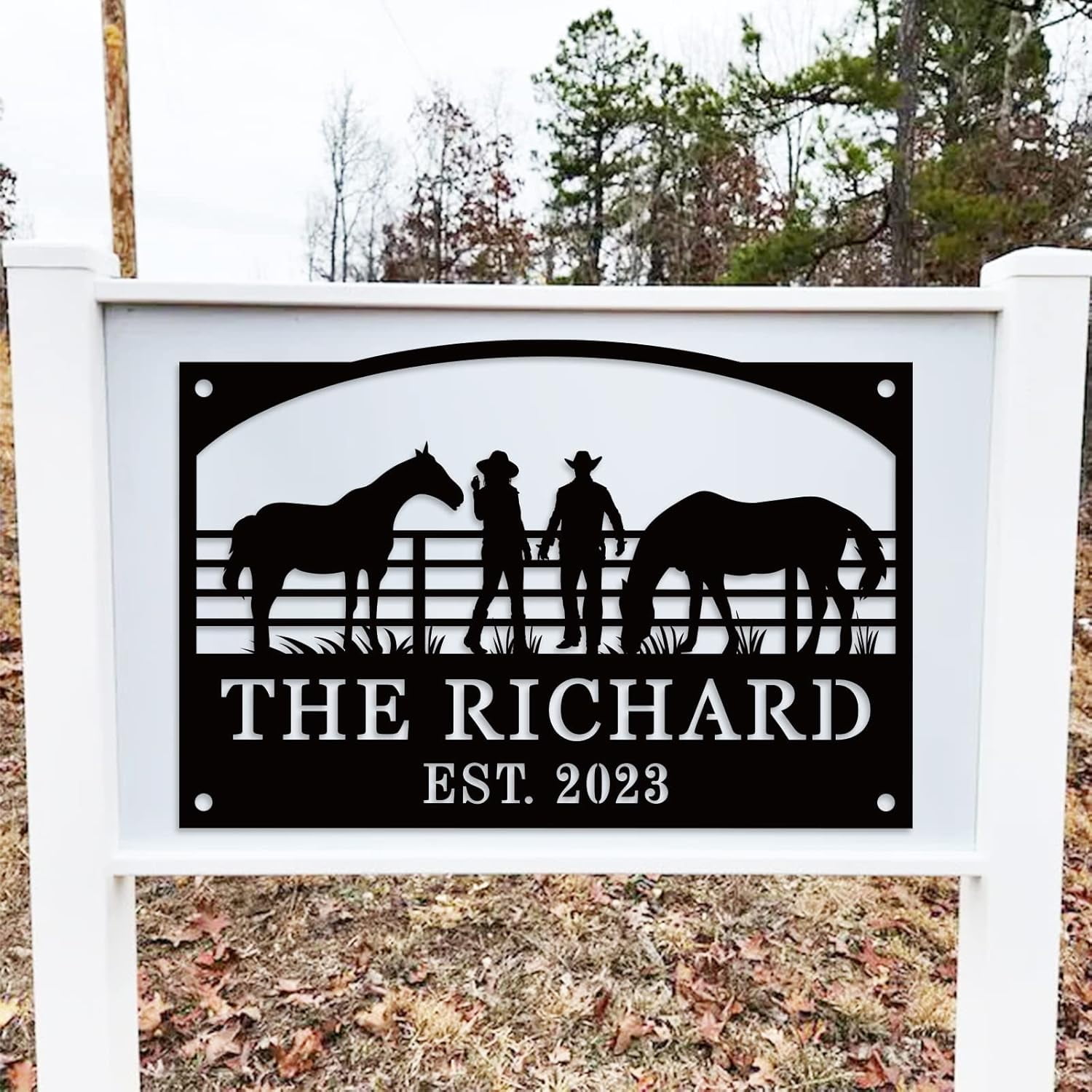 Personalized Hanging Farm Signs, Personalized Outdoor Ranch Sign ...