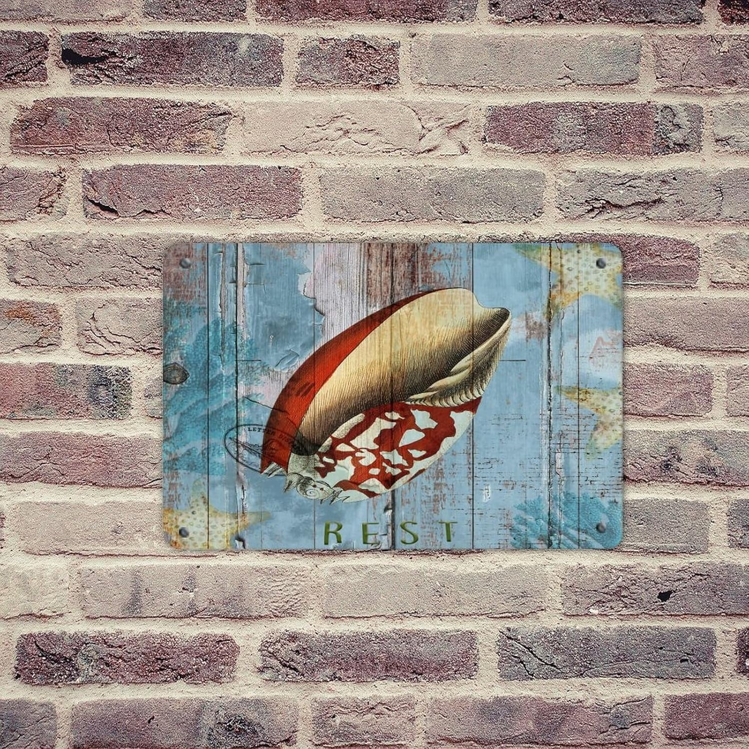 Personalized Hanging Metal Plaque Nautical Beach Ocean Theme Underwater ...