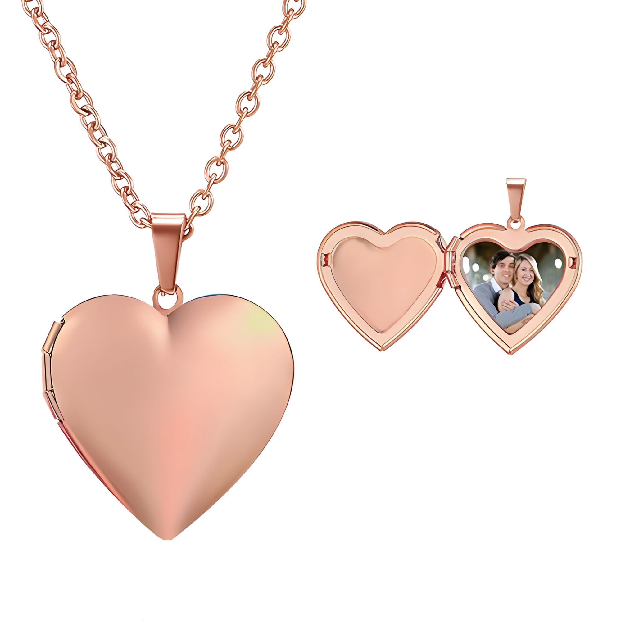 Personalized Heart Locket Necklace with Custom Photo, Ideal Gift for ...