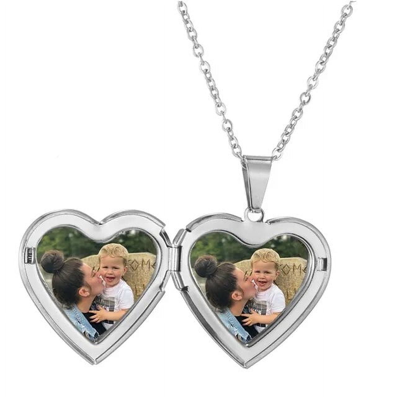 Personalized Heart Locket Pendant Necklace Private Custom Photo ...