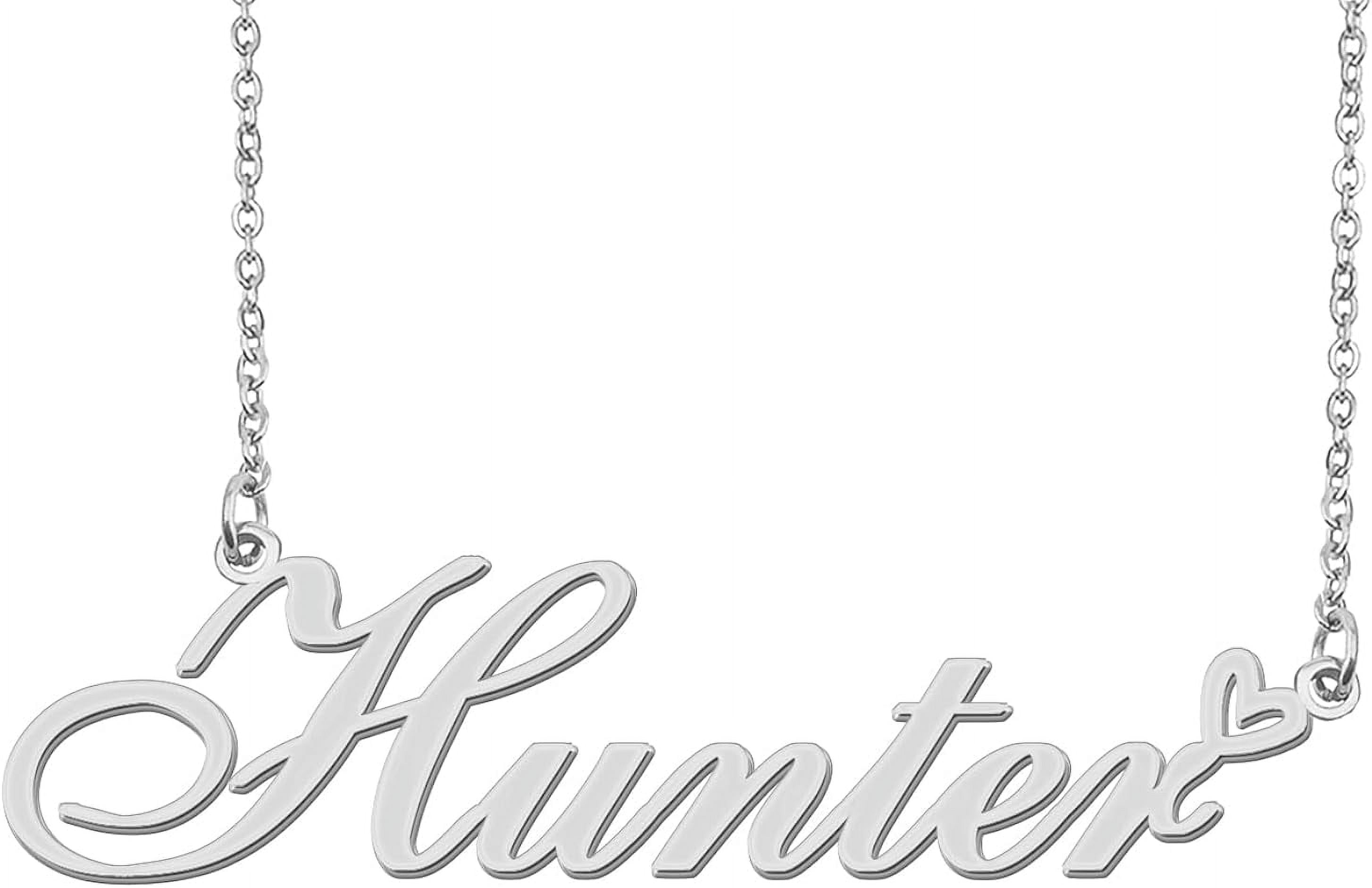 Personalized Heart Name Necklace Gold Custom Any Names Stainless Steel