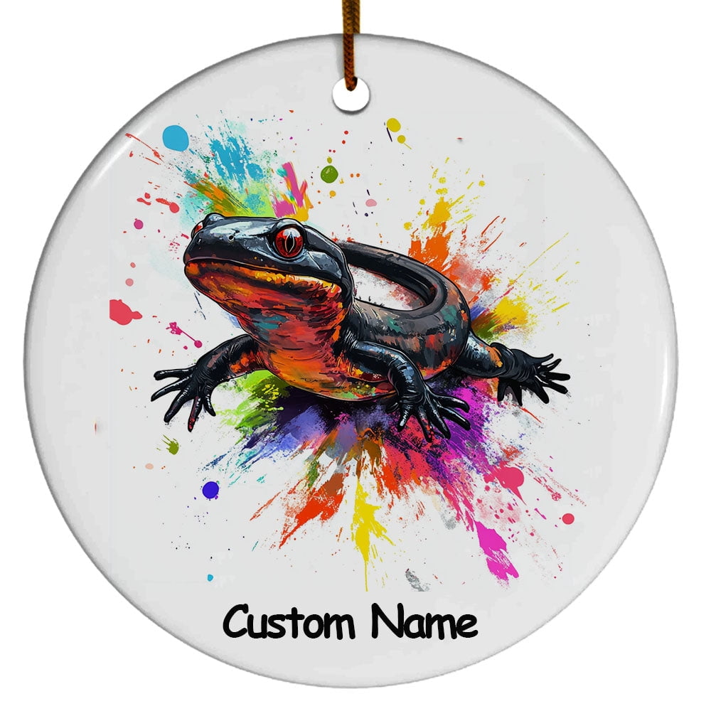 Personalized Hellbender Salamander Ornament, Custom Ornament for Animal ...
