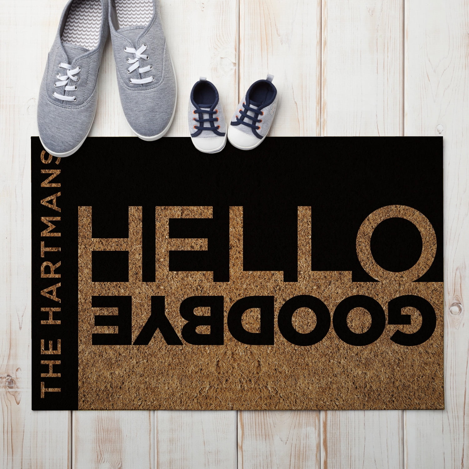 Personalized Hello and Goodbye Doormat - Walmart.com