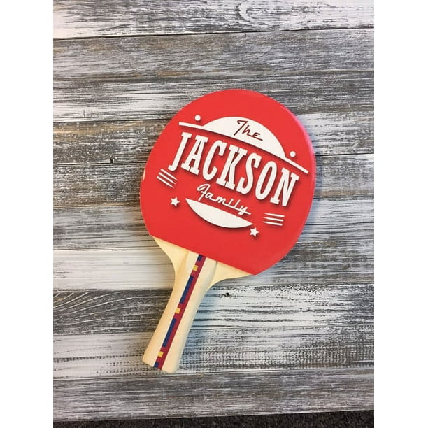 Personalized High-Quality Hardwood Ping Pong Paddle - Jackson. 1 Paddle ...