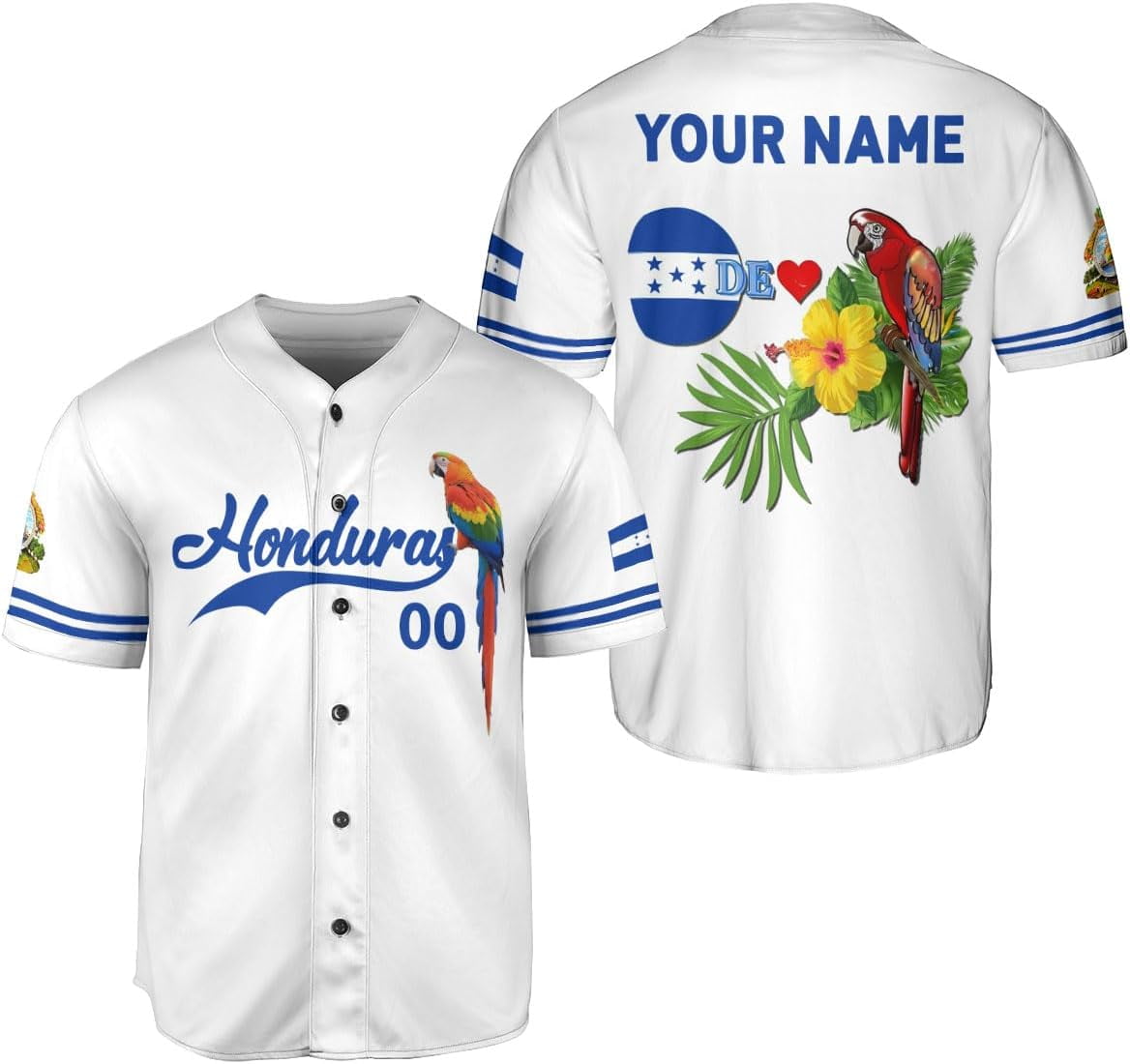 Personalized Honduras Baseball Jersey Shirt, Honduras Jersey for Men ...