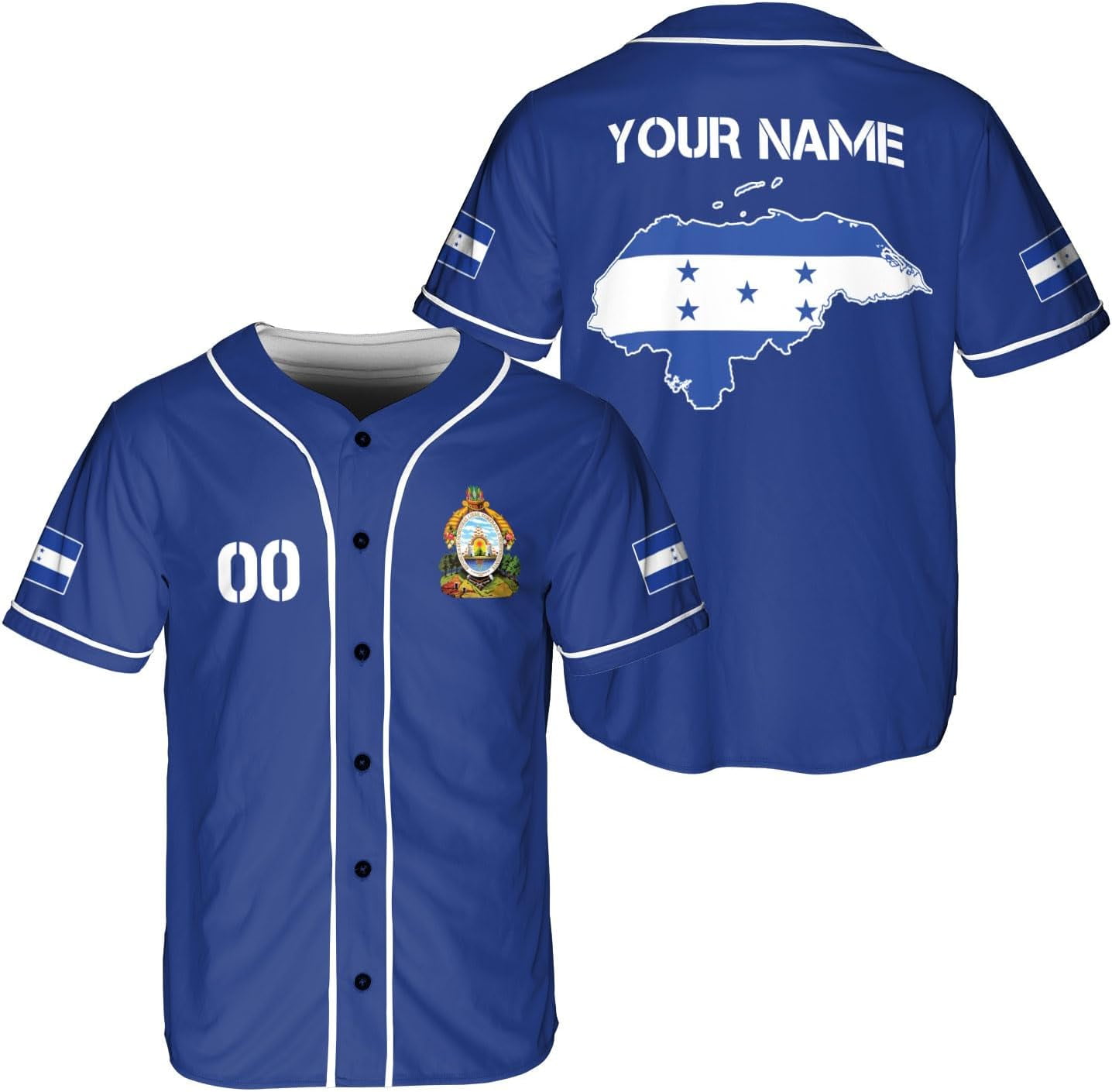 Personalized Honduras Baseball Jersey Shirt, Honduras Jersey for Men ...