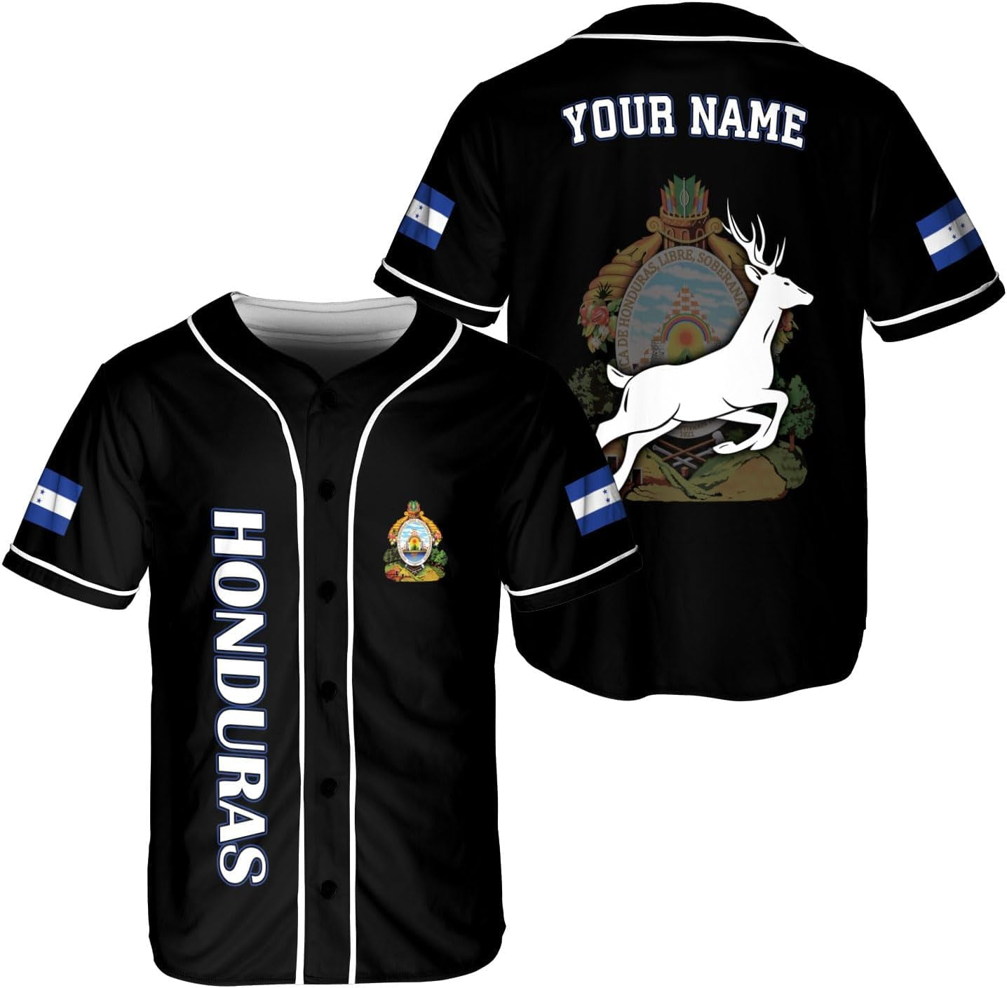 Personalized Honduras Baseball Shirt, Honduras Camisa Hombre Jersey for ...