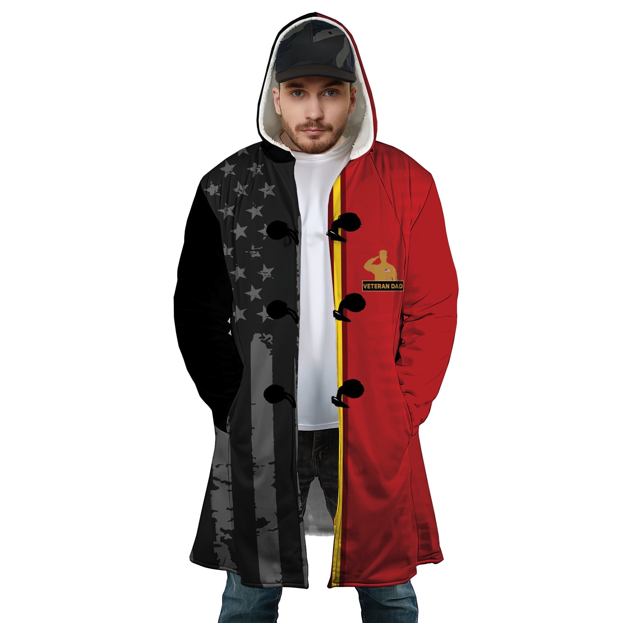 Personalized Hooded Cloak Coat, All Gave Some Some Gave All US Veteran ...