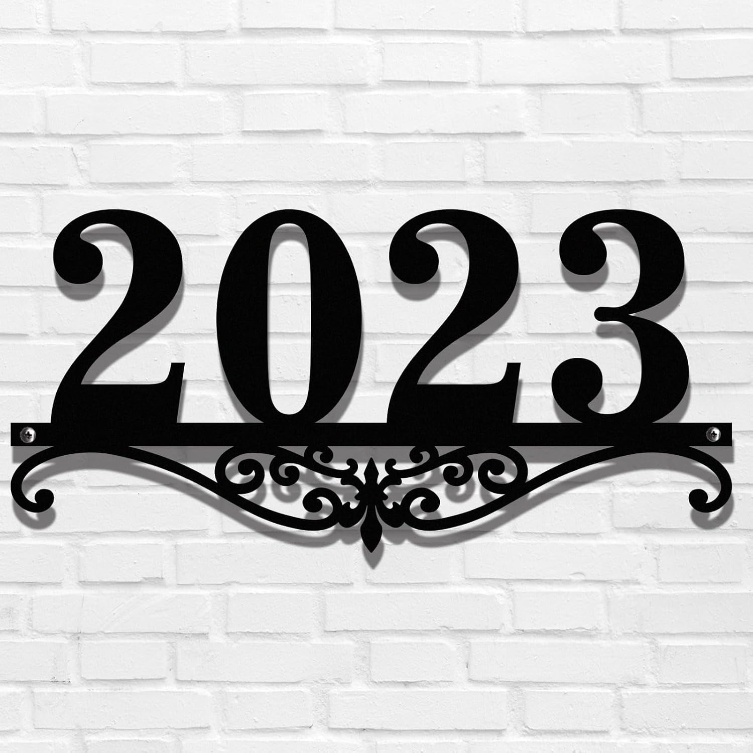 Personalized Horizontal House Numbers for Outside,Personalized Metal ...